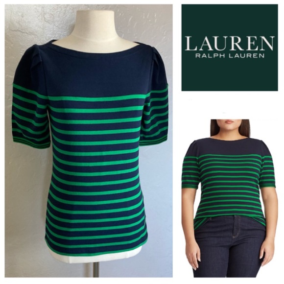 Lauren Ralph Lauren | Tops | New Lauren Ralph Lauren Tresha Puffed ...